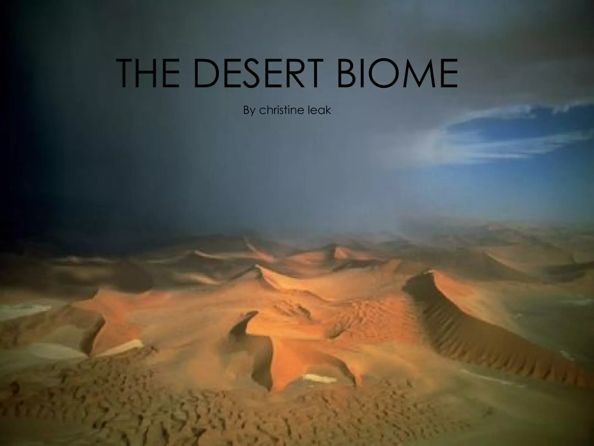Desert Powerpoint | PPT