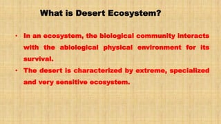 Topic: DESERT ADAPTATIONS - Zoology allied | PDF