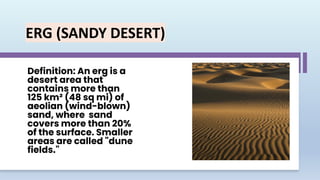 Desert and Desert Landforms | UPSC Geography | PDF