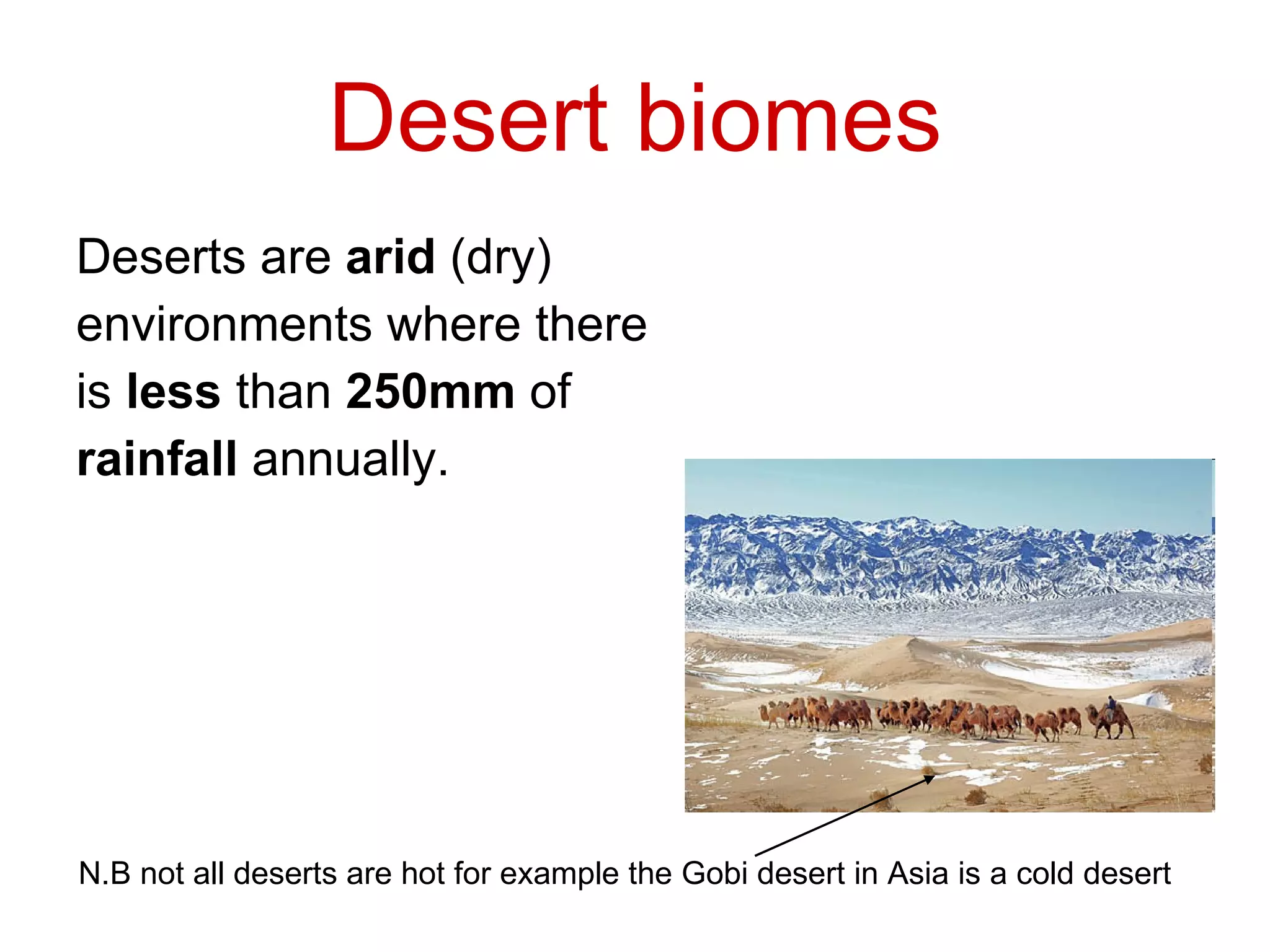 Desert Biomes | PPT