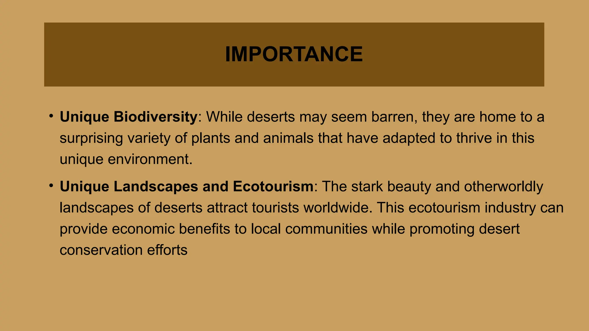 Desert ecosystem it's types , importance and adaptation of flora and ...