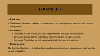 Desert ecosystem it's types , importance and adaptation of flora and ...