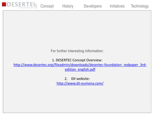 DESERTEC report | PPT