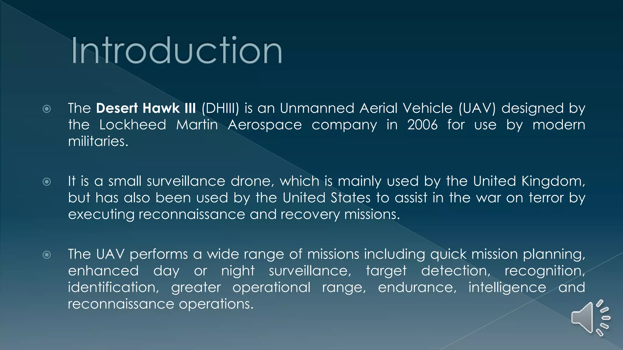 Desert hawk iii minature unmanned aerial vehicle (muav), united states ...