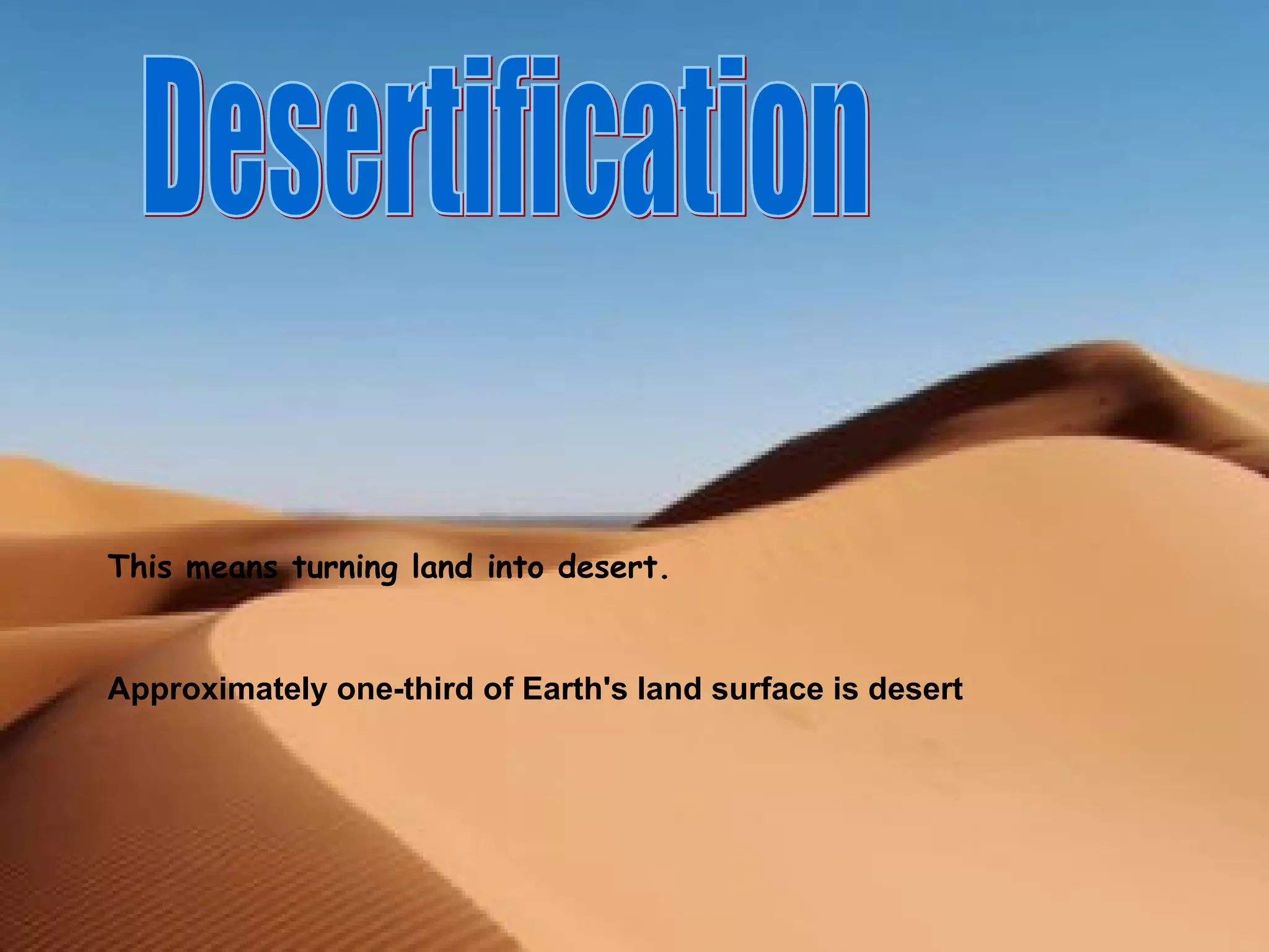 Desertification | PPT