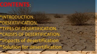 DESERTIFICATION_ SlideShare | PPTX