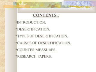 Desertification 2 | PPT