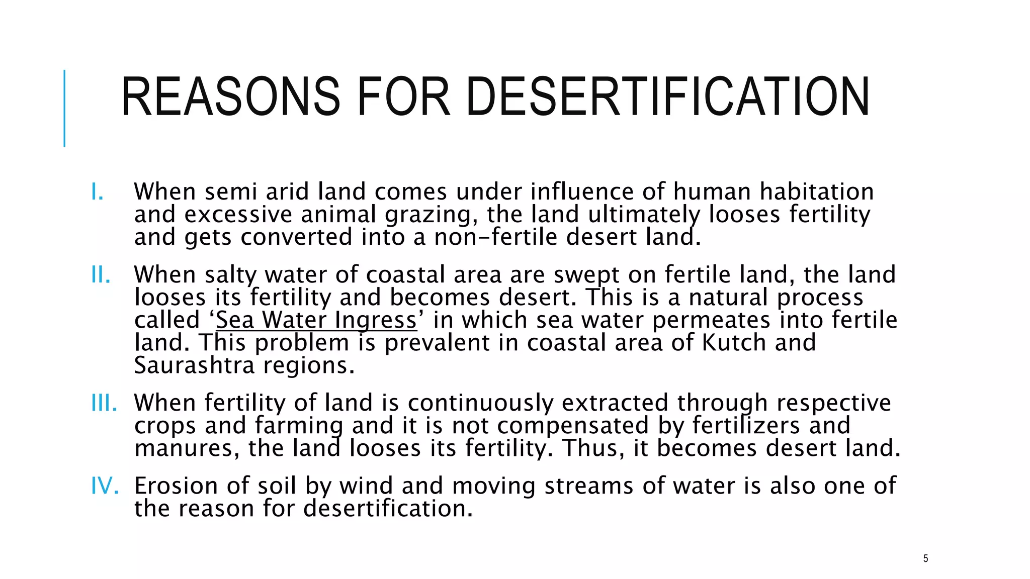 Desertification | PPTX