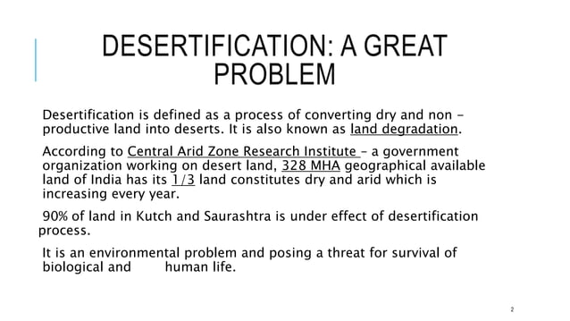 Desertification | PPT