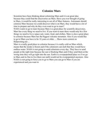 Desertification Essay | PDF