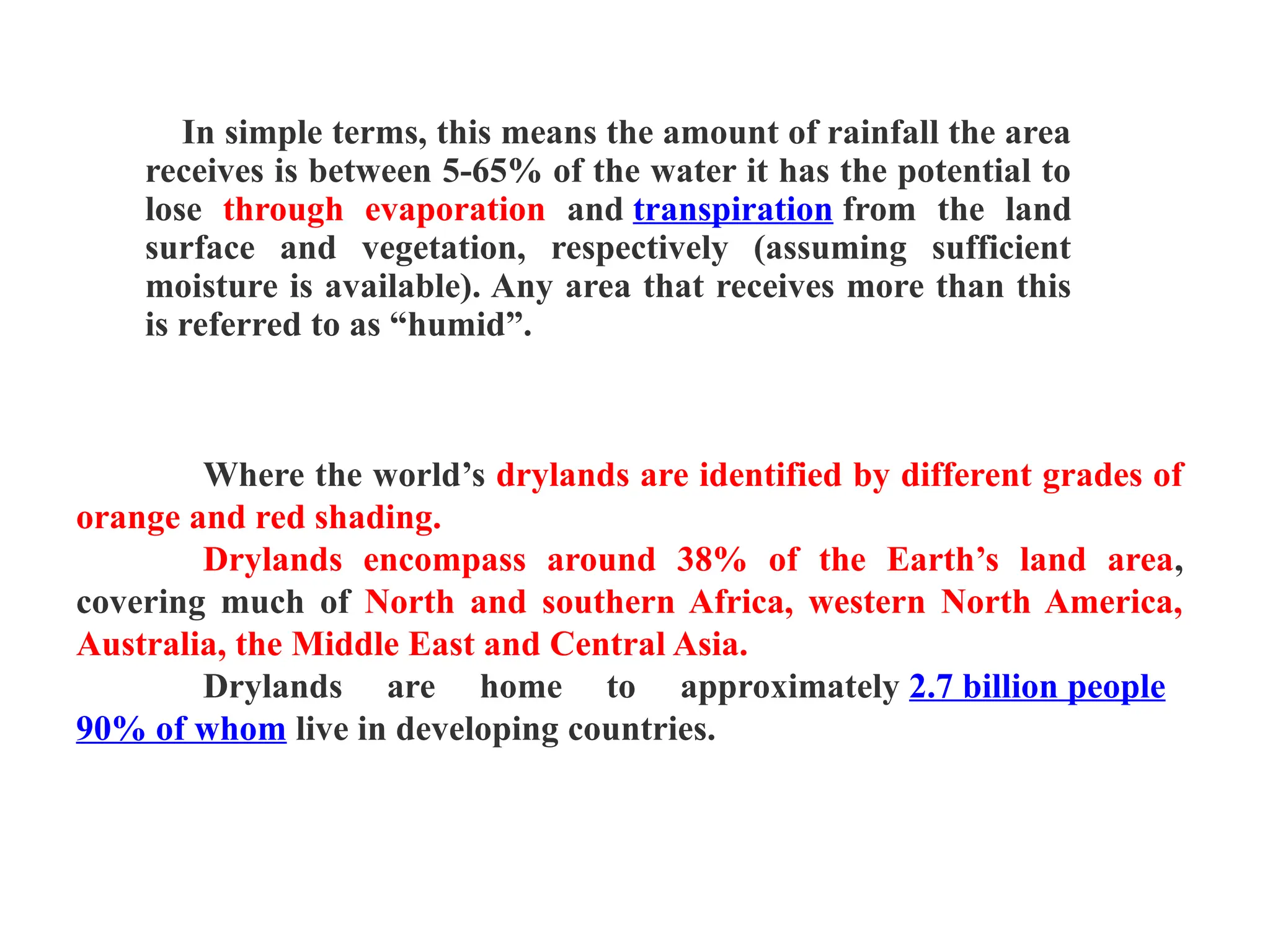 Desertification, definition and its effect | PPTX