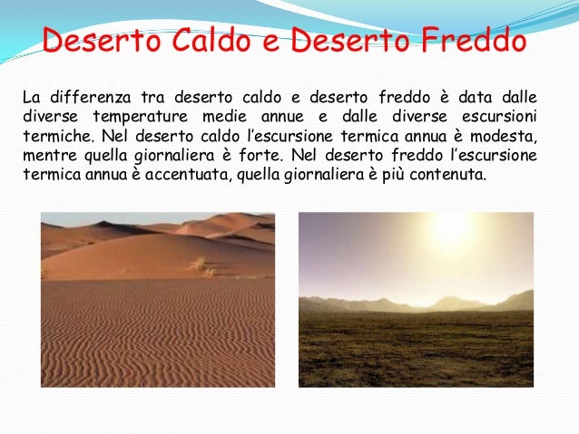 Deserti freddi