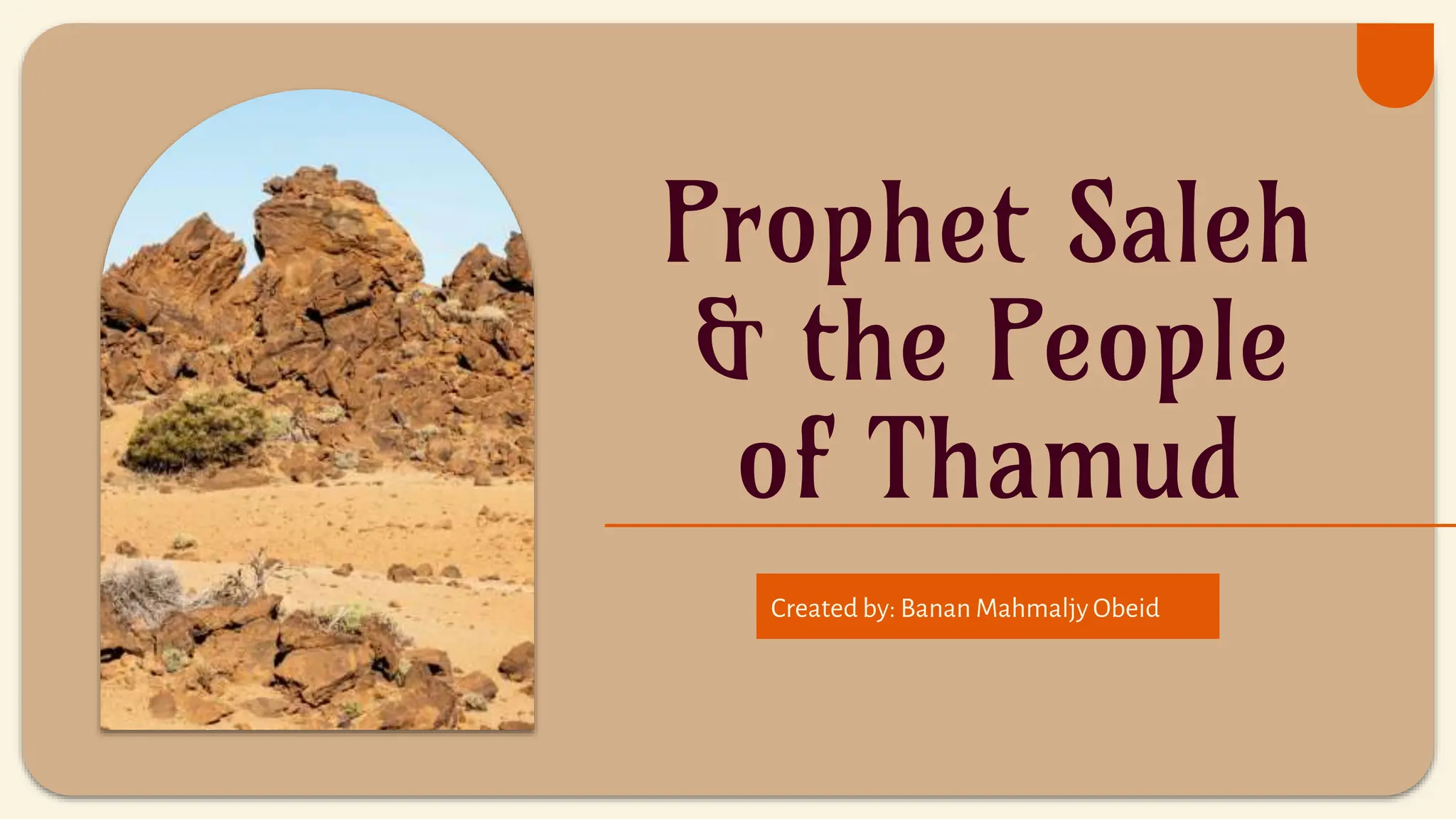 Prophet Saleh and the People of Thamud | PPT