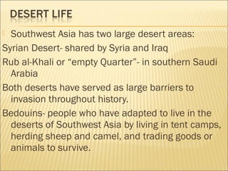 Desert life in the middle east | PPT