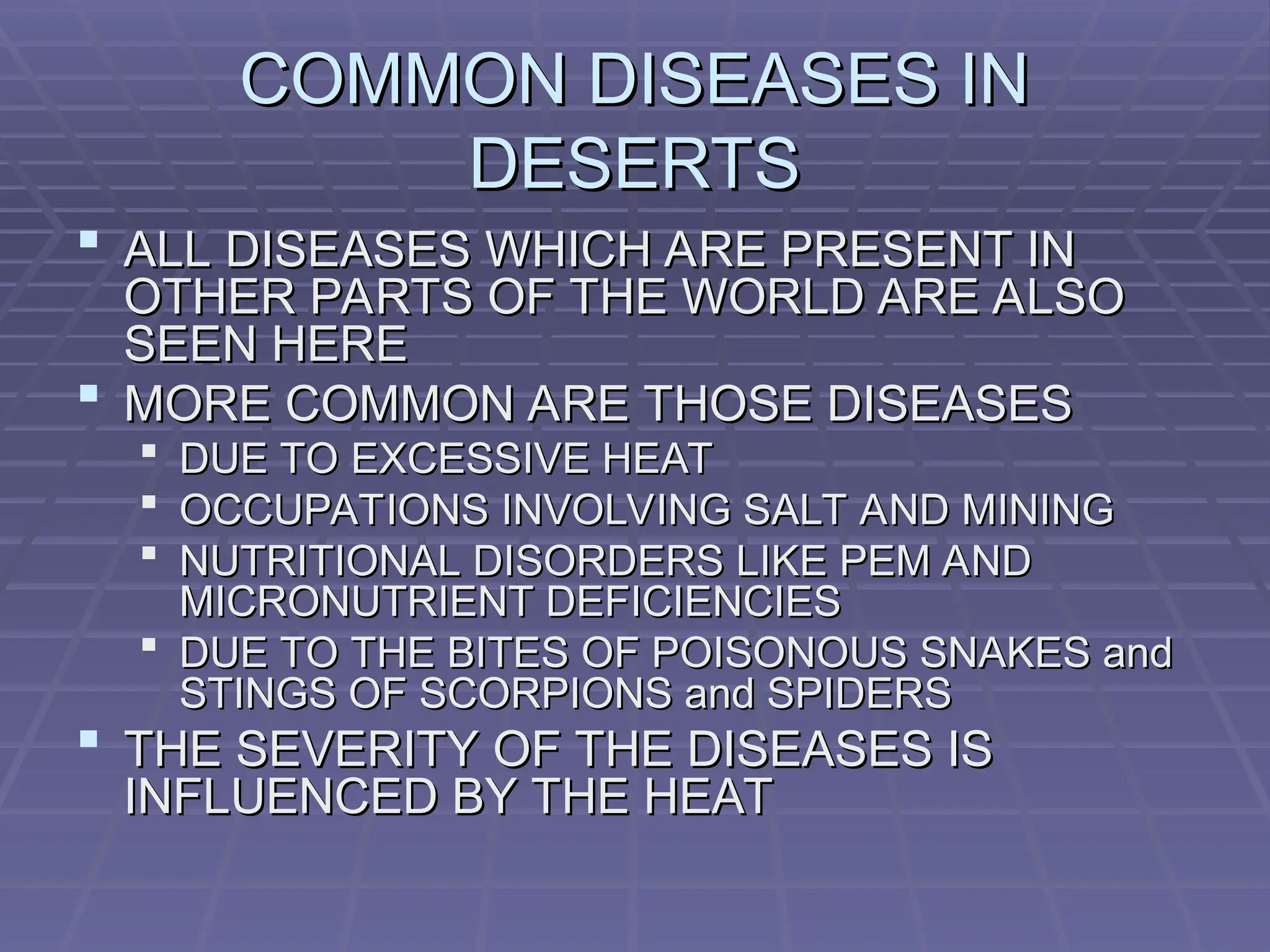 Desert Medicine In recent Days defination and principles | PPT
