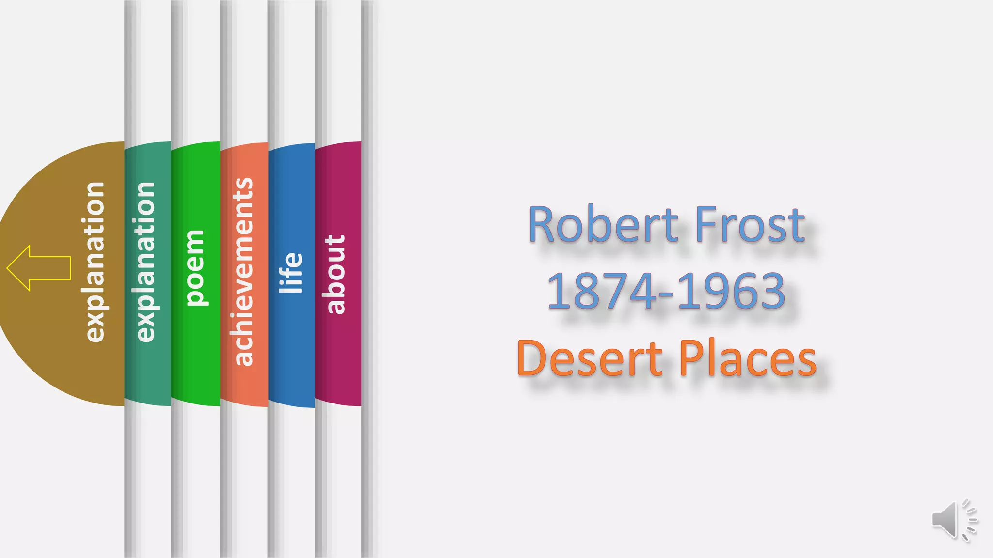 Desert places by Robert Frost | PPTX