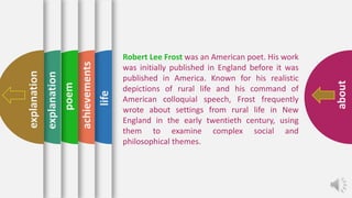 Desert places by Robert Frost | PPTX