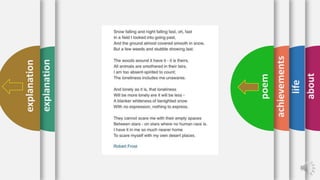 Desert places by Robert Frost | PPT