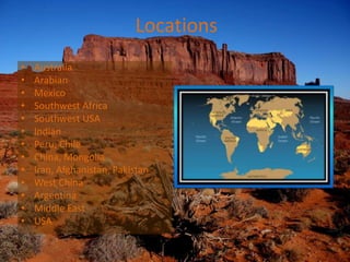 Desert | PPTX | Geography | Science