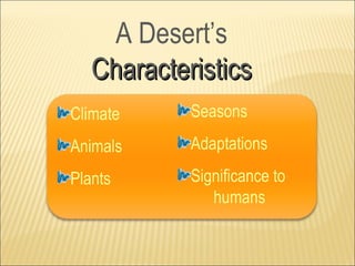 Desert ecosystem | PPT