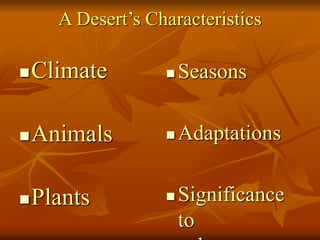 Desert print this ppt | PPT