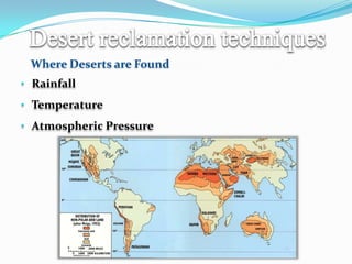 Desert reclamation techniques | PPT