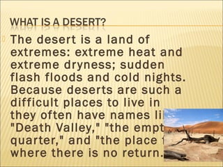 Deserts | PPT