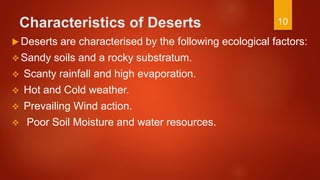 Deserts ecosystem | PPTX