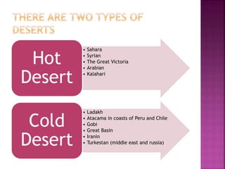 Deserts | PPTX