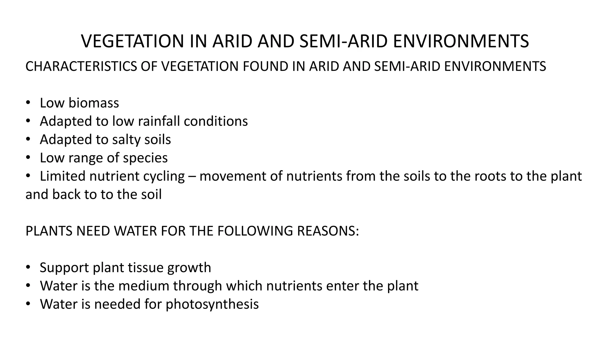 A2 Physical Geography - Hot arid and Semi Arid Environment | PPTX ...