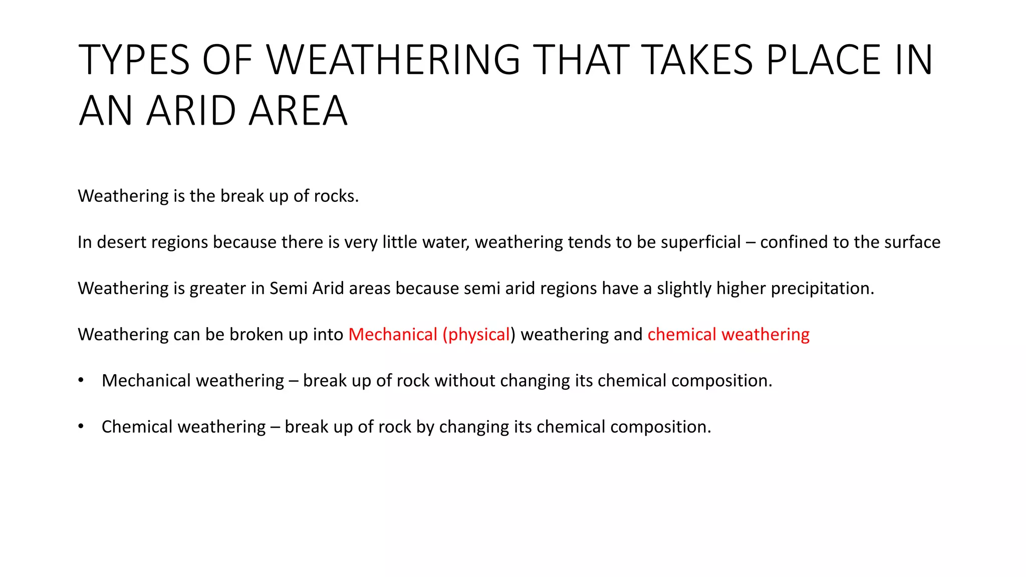 A2 Physical Geography - Hot arid and Semi Arid Environment | PPTX