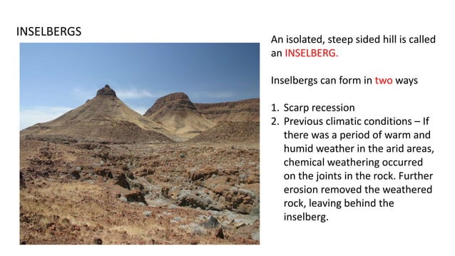 A2 Physical Geography - Hot arid and Semi Arid Environment