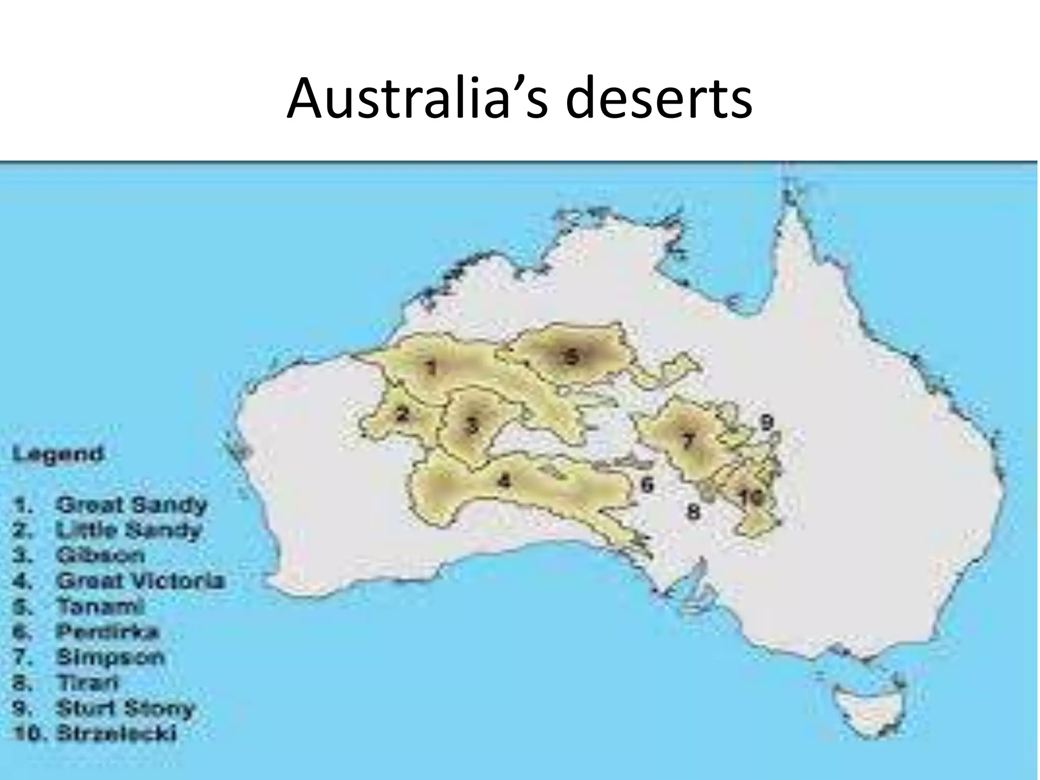Deserts of Australia | PPTX