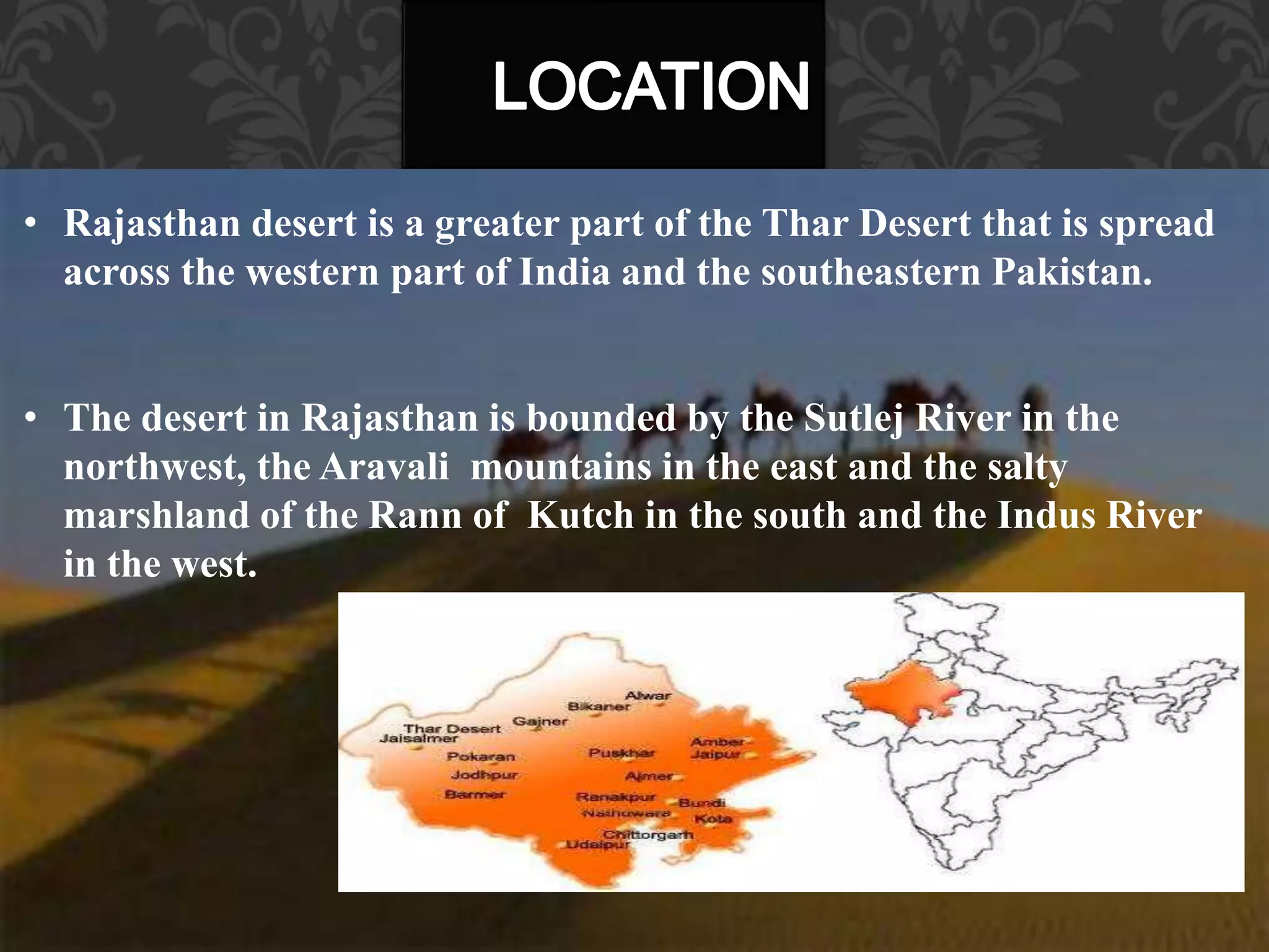 Desert of rajasthan | PPTX