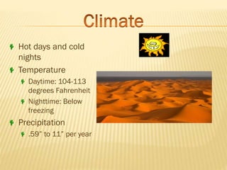Desert | PPTX | Geography | Science
