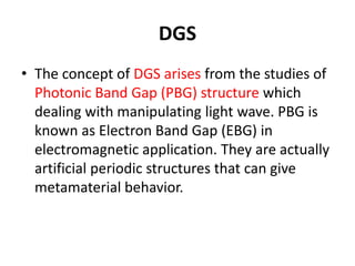 DESIGN OF RECTANGULAR PATCH ANTEENA USING METAMATERIAL SUBSTRATE | PPTX