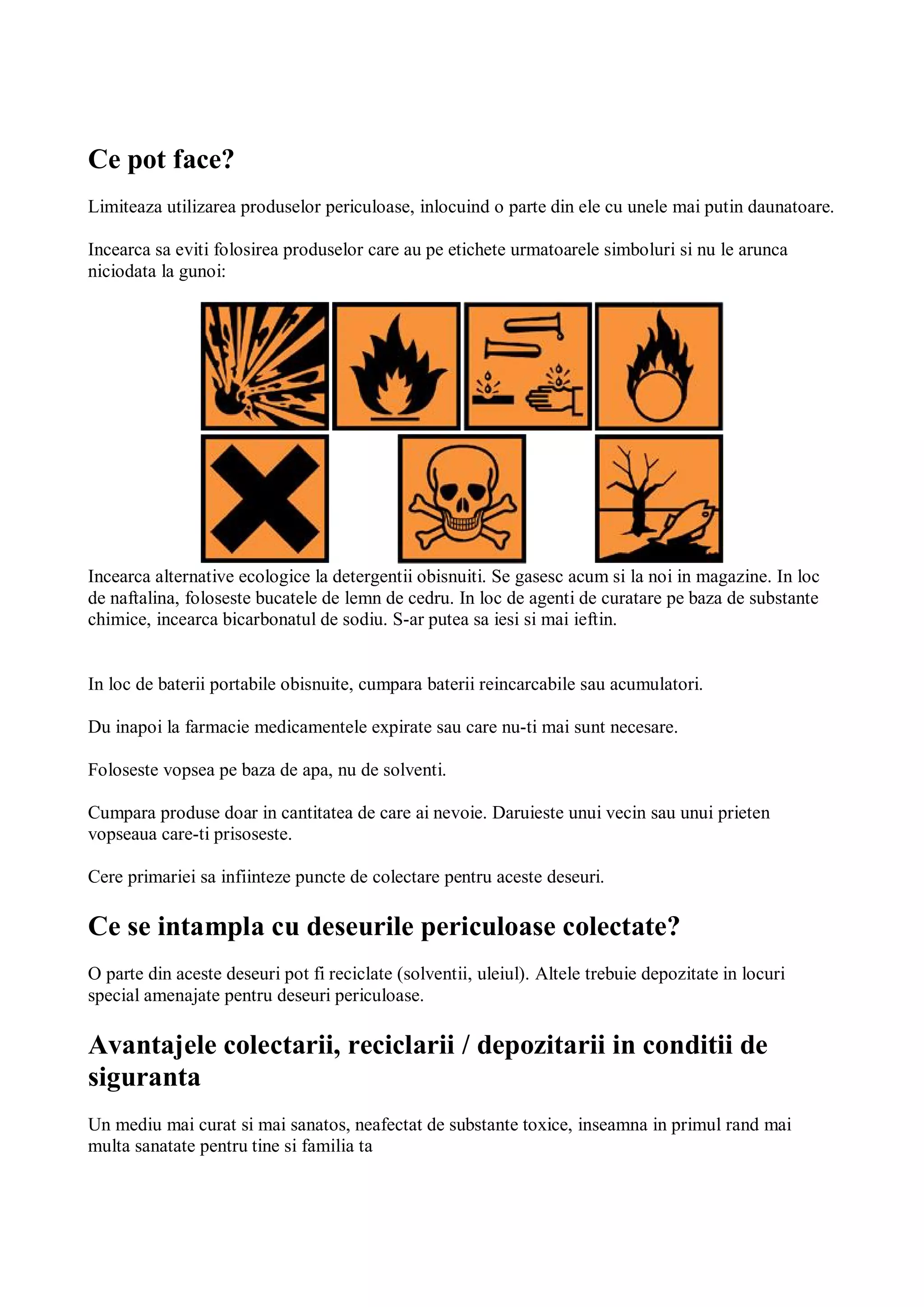 Deseuri periculoase | PDF