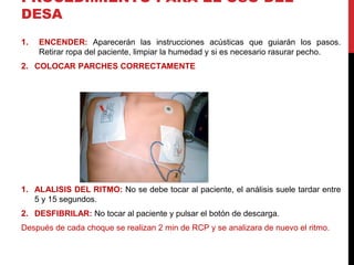 Desfibrilación externa automática | PPTX
