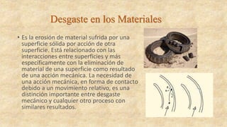Desgaste en los materiales | PPTX