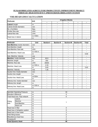 Designing of sprinkler irrigation system | PDF
