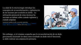 Desguantamiento de dedo por anillo degloving | PPTX