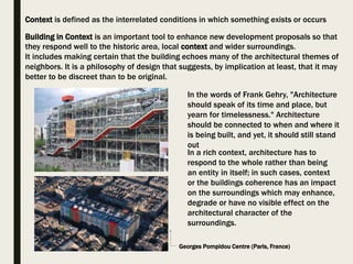 Contextual Response in Architecture | PPTX
