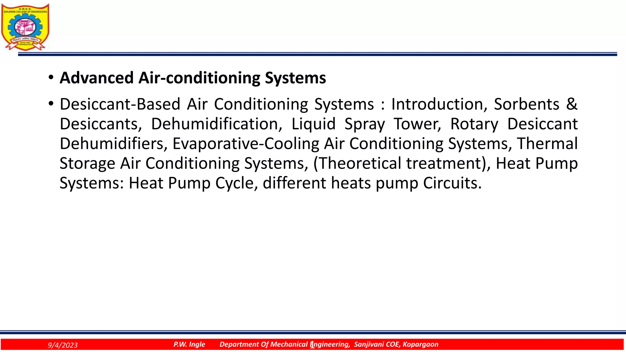 Desiccant Air Conditioning System.ppt