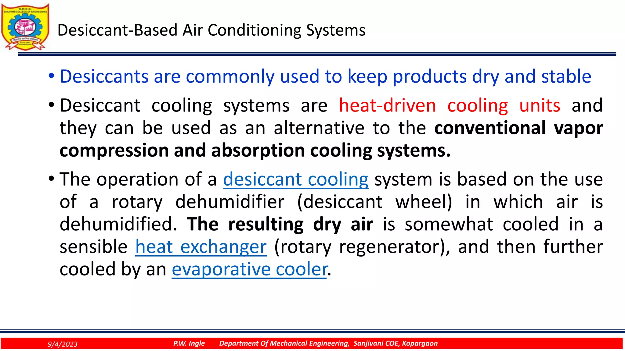 Desiccant Air Conditioning System.ppt