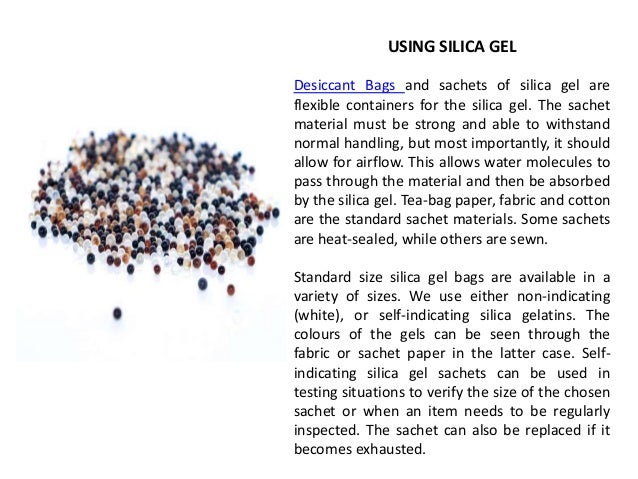 Desiccant products | PPTX