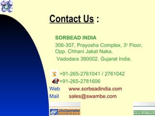Silica Gel Desiccants | Moisture Abosrber | Sorbead India | PPT