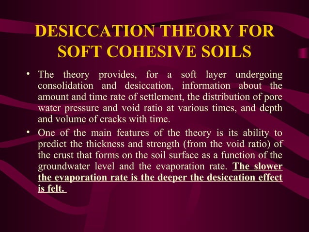 Desiccated soils | PPT | Geology | Science