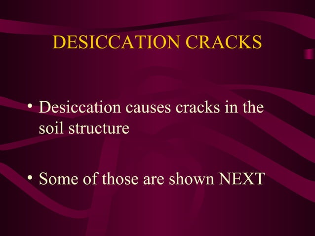 Desiccated soils | PPT | Geology | Science