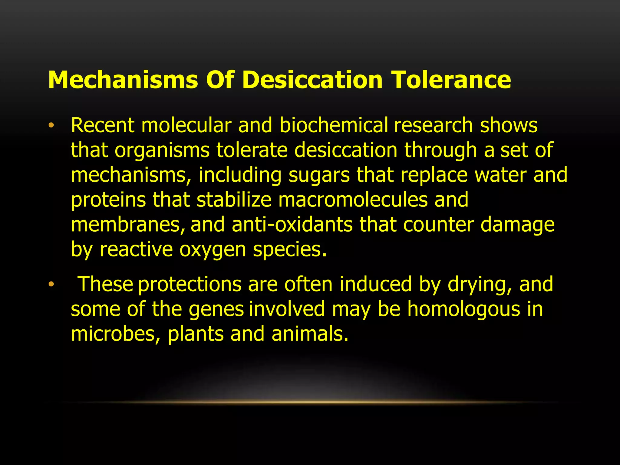 Desiccation | PPT