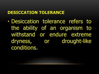 Desiccation | PPT